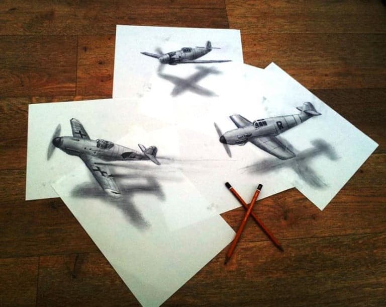 Superb 3D Art on Paper | Sky Rye Design