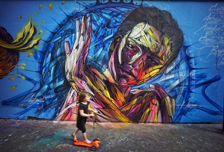 Street Artist Creates Downtown Sensation