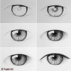 Eye drawing tutorials for your skill | Sky Rye Design