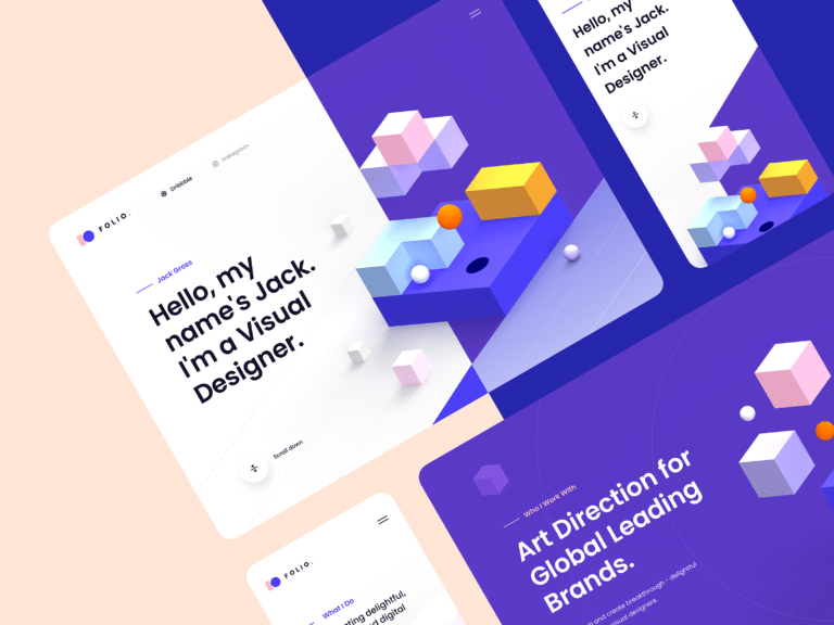 3D in UI/UX design. 25+ Ideas | Sky Rye Design