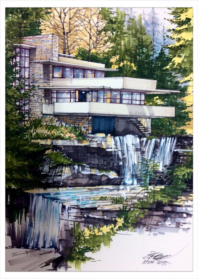 30+ Architectural Drawing Sketches: Inspiring Examples | Sky