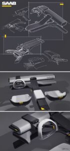 Car Interior Drawing: Automotive Sketches Designing the Future of Car
