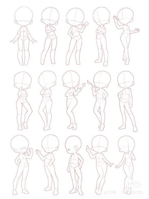 Gacha Art Base: Poses, Templates & Drawing Tips