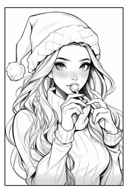 Baddie Coloring Pages: A Trendy Way to Relax and Unwind | Sky Rye Design