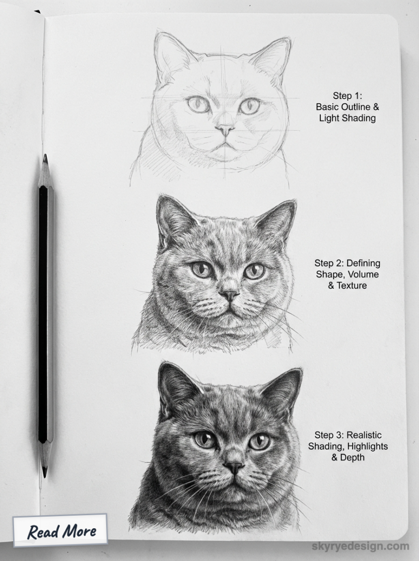 Drawing Cats: From Stiff Sketches to Living Felines