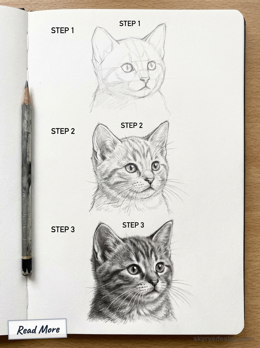 Drawing Cats: From Stiff Sketches to Living Felines