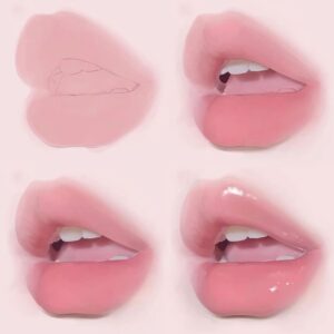 Drawing Lips: Step-by-Step Guide | Sky Rye Design