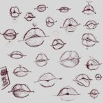 Drawing Lips: Step-by-Step Guide | Sky Rye Design