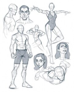 Drawing Poses: Tips for Sketching Dynamic Figures | Sky Rye