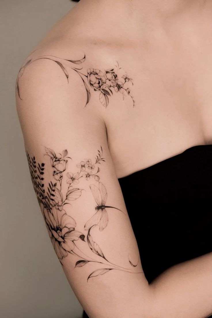 10 Stunning Arm Tattoos for Women | Upper Arm Ideas