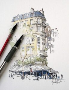 Urban Sketching: Capture City Life with Vibrant Pen Strokes