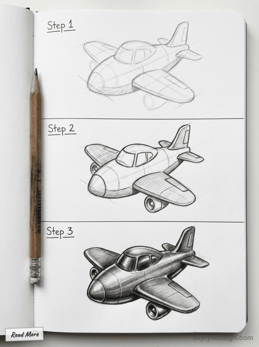 10 Airplane Drawing Ideas for Budding Aviation Artists | Sky