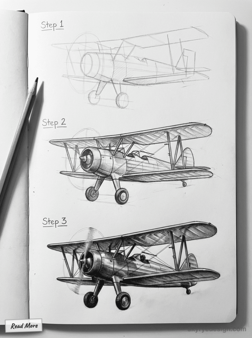 10 Airplane Drawing Ideas for Budding Aviation Artists | Sky
