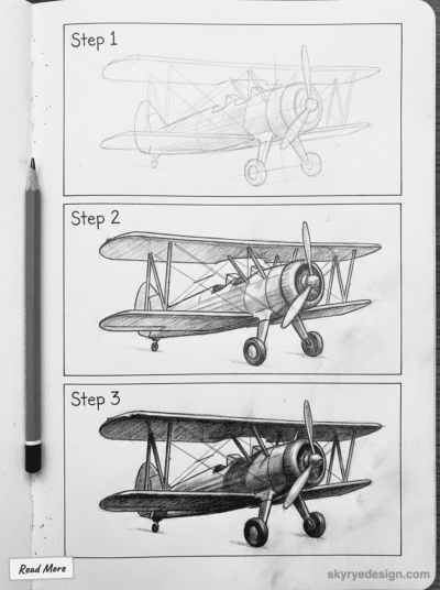 10 Airplane Drawing Ideas for Budding Aviation Artists | Sky
