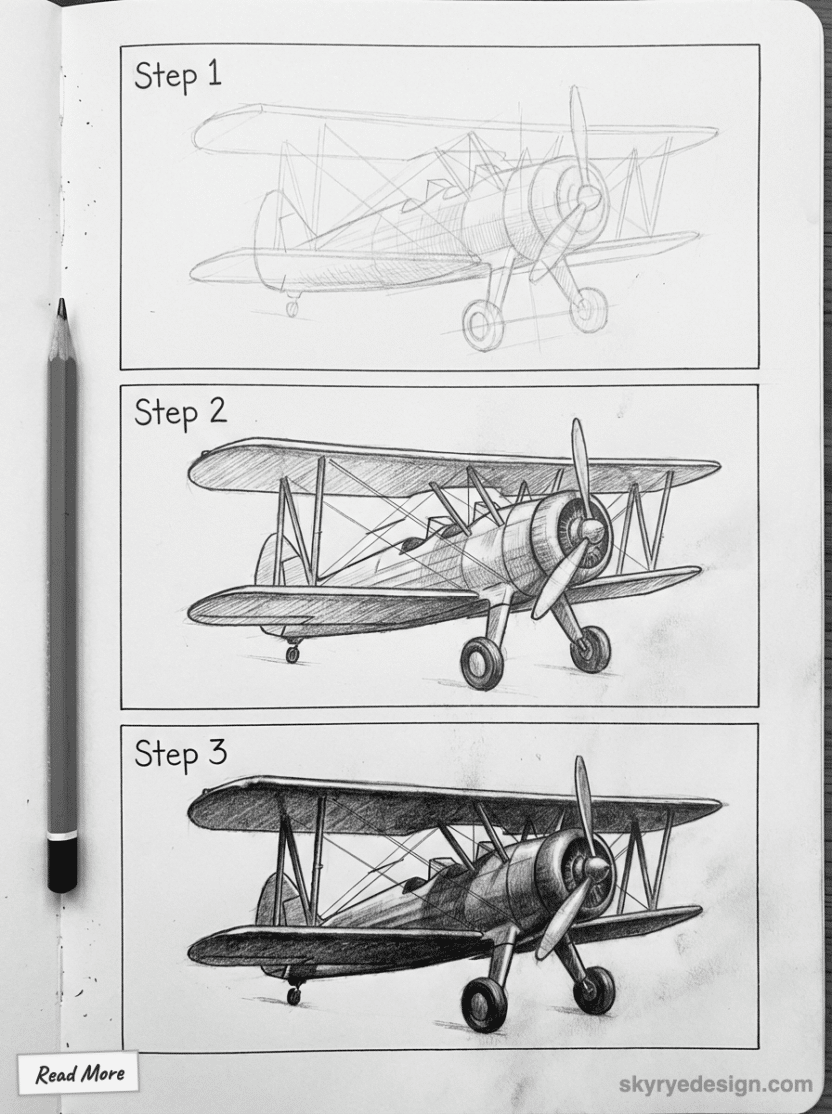 10 Airplane Drawing Ideas for Budding Aviation Artists | Sky
