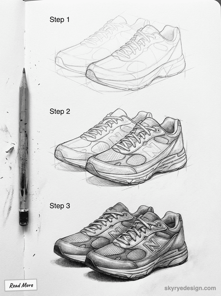 Shoes Drawing Ideas with Unique Shoe Design Sketches