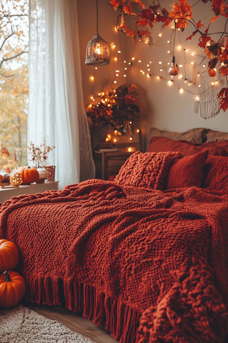 Create a Peaceful Autumn Retreat with Cozy Bedding Ideas