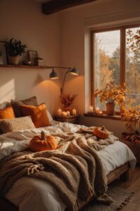 Create a Peaceful Autumn Retreat with Cozy Bedding Ideas