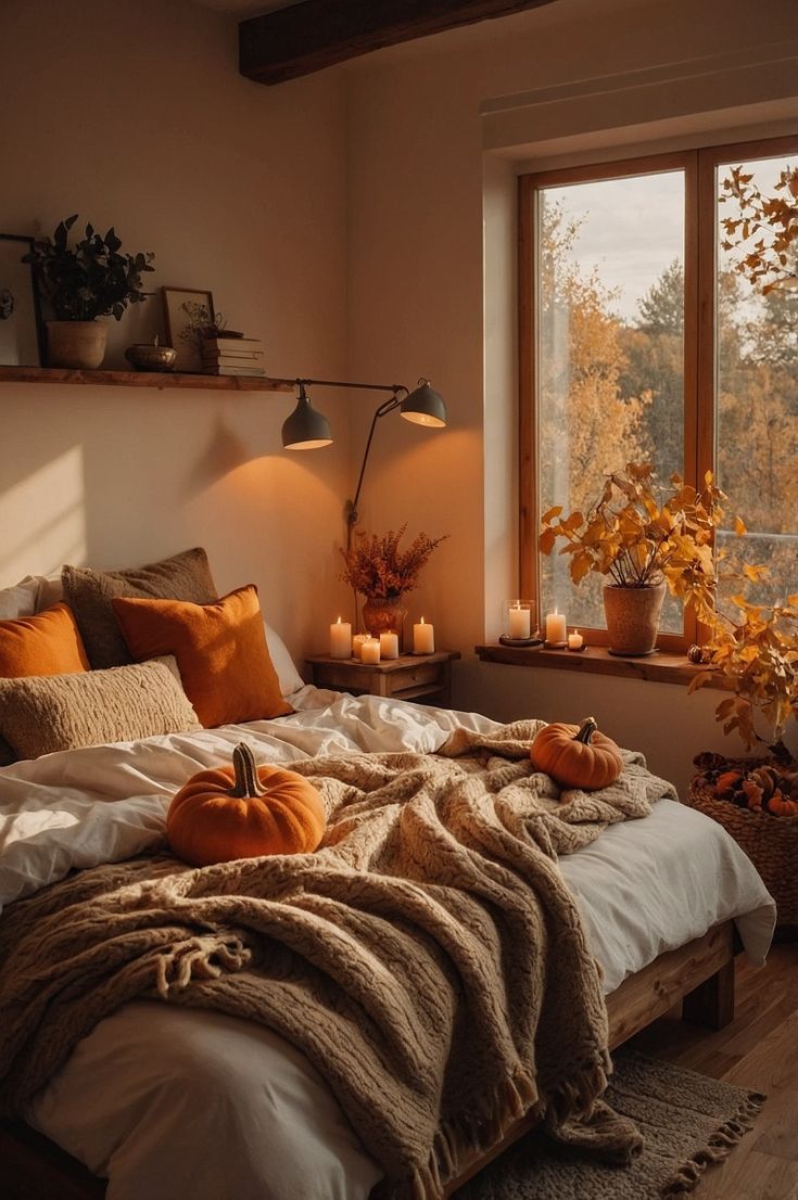 Create a Peaceful Autumn Retreat with Cozy Bedding Ideas