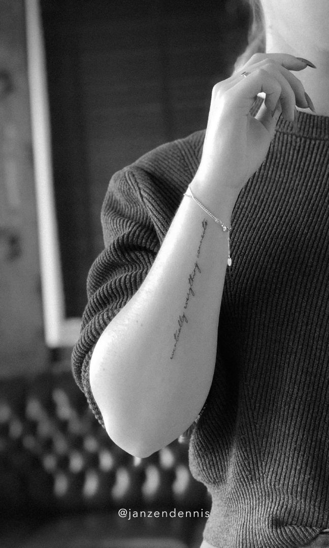 Inspiring Script Tattoo Concepts for Personal Expression