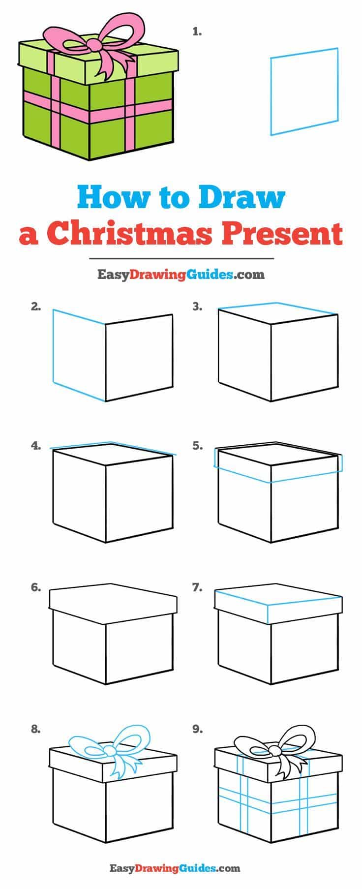 Easy Christmas Drawing: Sketching Your Way to Holiday | Sky
