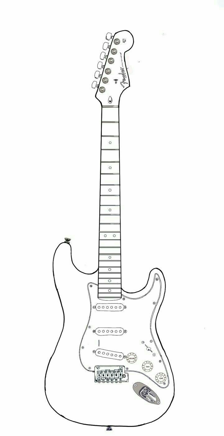Guitar Drawing: A Step-by-Step Guide for Beginners | Sky Rye