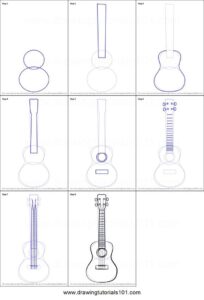 Guitar Drawing: A Step-by-Step Guide for Beginners | Sky Rye