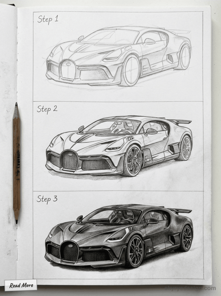 Car Drawing Easy: A Step-by-Step Guide for Beginners | Sky