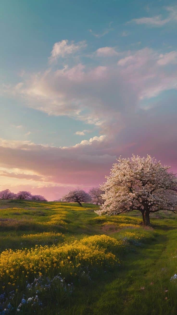 Revitalize Your Screens with Aesthetic Spring Wallpaper