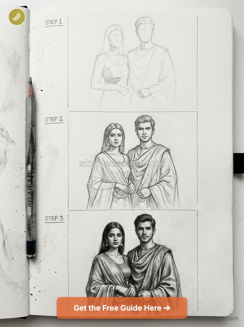 Couple Poses Drawing: 25 Romantic Reference Ideas for Artist