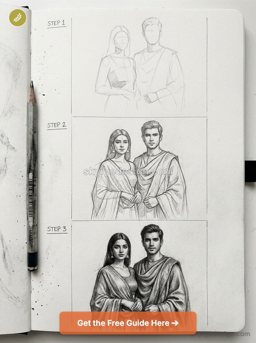 Couple Poses Drawing: 25 Romantic Reference Ideas for Artist
