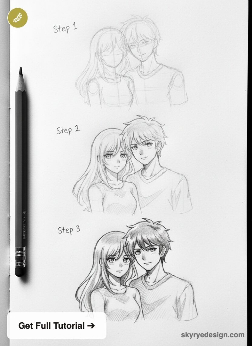 Couple Poses Drawing: 25 Romantic Reference Ideas for Artist