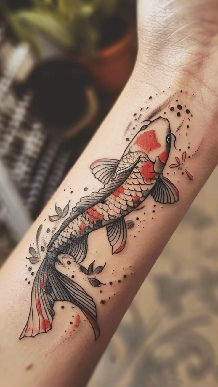 Beautiful Koi Fish Tattoos and What They Mean