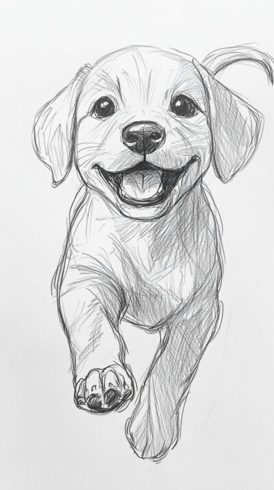 Easy Dog Drawing: Steps for Beginners to Create Sketches