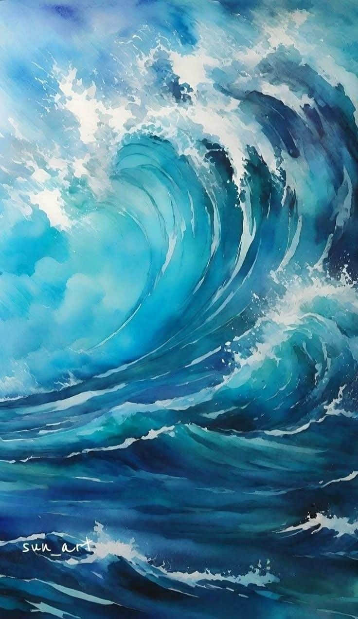 Waves Drawing: Techniques for Capturing Ocean Movement