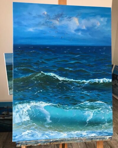 Waves Drawing: Techniques for Capturing Ocean Movement