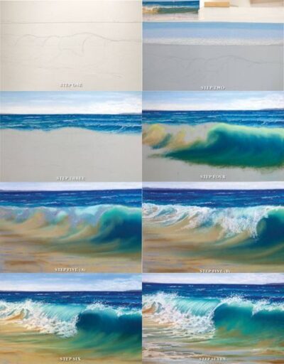 Waves Drawing: Techniques for Capturing Ocean Movement