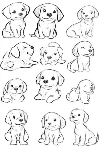 Easy Dog Drawing: 15 Step-by-Step Tutorials for Any Level