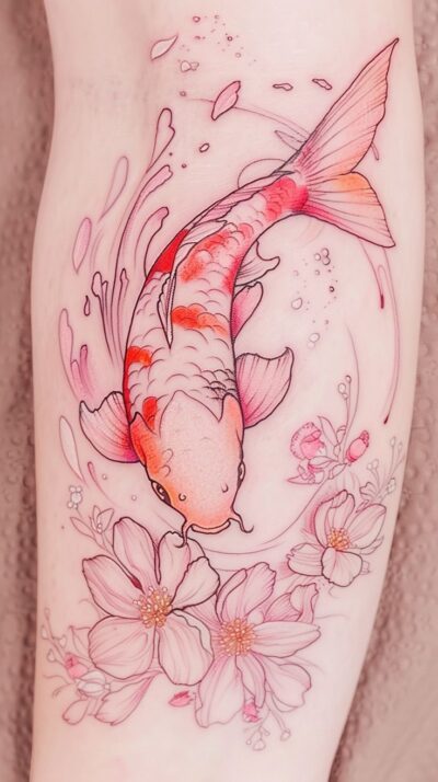 Beautiful Koi Fish Tattoos and What They Mean