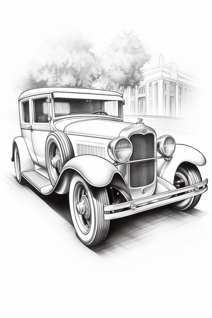 Vintage Car Drawing Techniques for Accurate Artwork