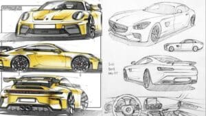 Drift Car Drawing for Beginners and Enthusiasts