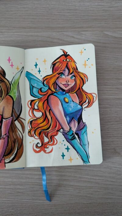 How to Draw Bloom from Winx – Easy Step-by-Step Tutorial