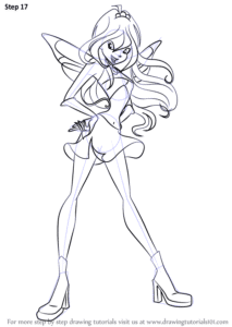 How to Draw Bloom from Winx – Easy Step-by-Step Tutorial