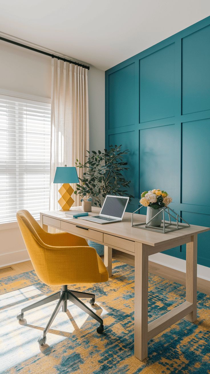 Pantone Home Office Design Ideas to Brighten Your Workspace