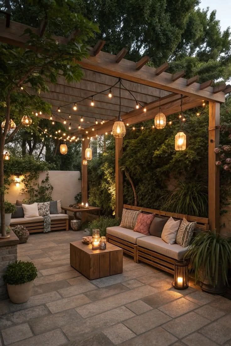 Pergola with Seating Ideas for Functional Outdoor Spaces