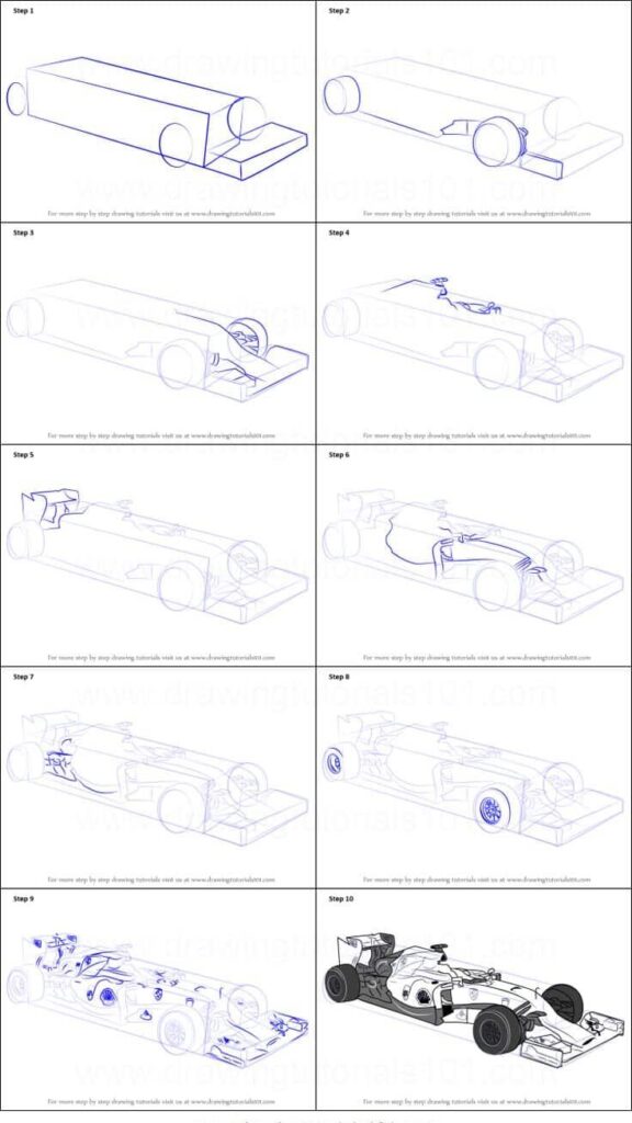 Formula 1 Drawing: Art of Sketching Racing Cars
