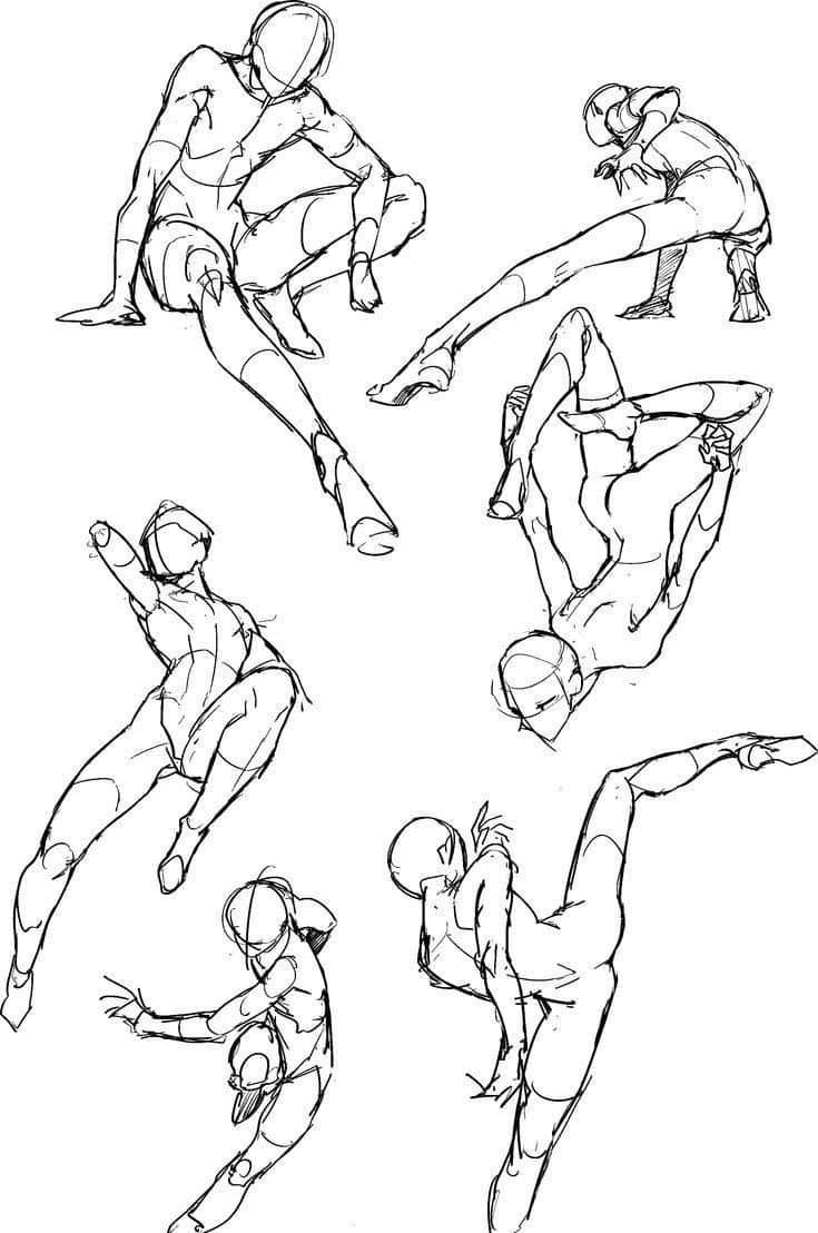 Poses Drawing Techniques For Dynamic And Realistic Art