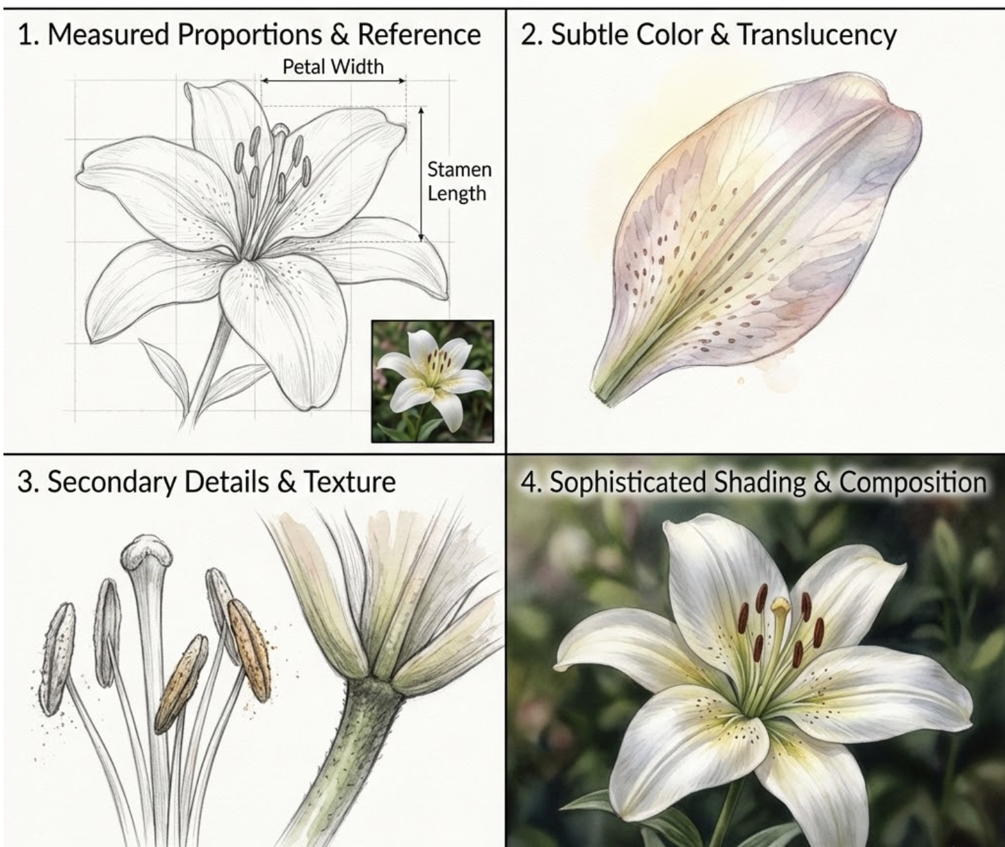 Lily Flower Drawing: Why Your Petals Look Flat (And Fixes)