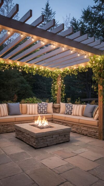Pergola with Seating Ideas for Functional Outdoor Spaces