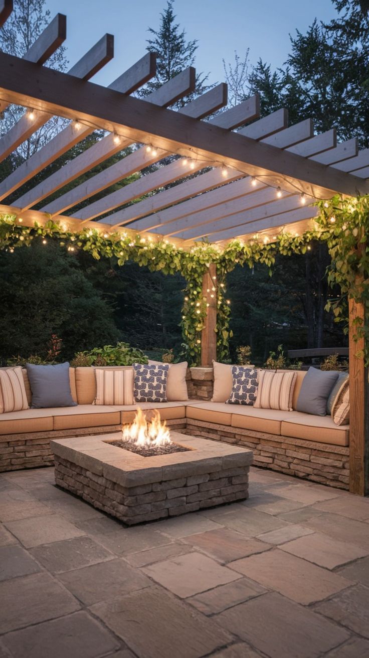 Pergola with Seating Ideas for Functional Outdoor Spaces